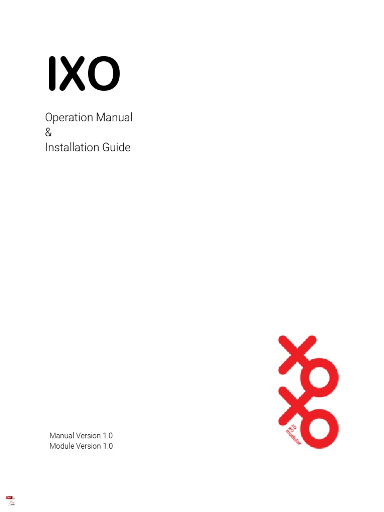 Operation Manual & Installation Guide: Manual Version 1.0 Module ...