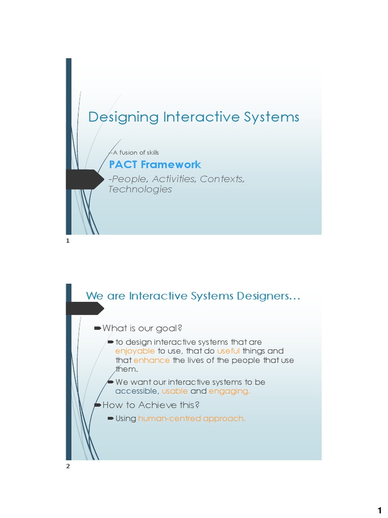 3 Framework PACT 21 A | PDF | Usability | System 3 Framework PACT 21 A | PDF | Usability | System