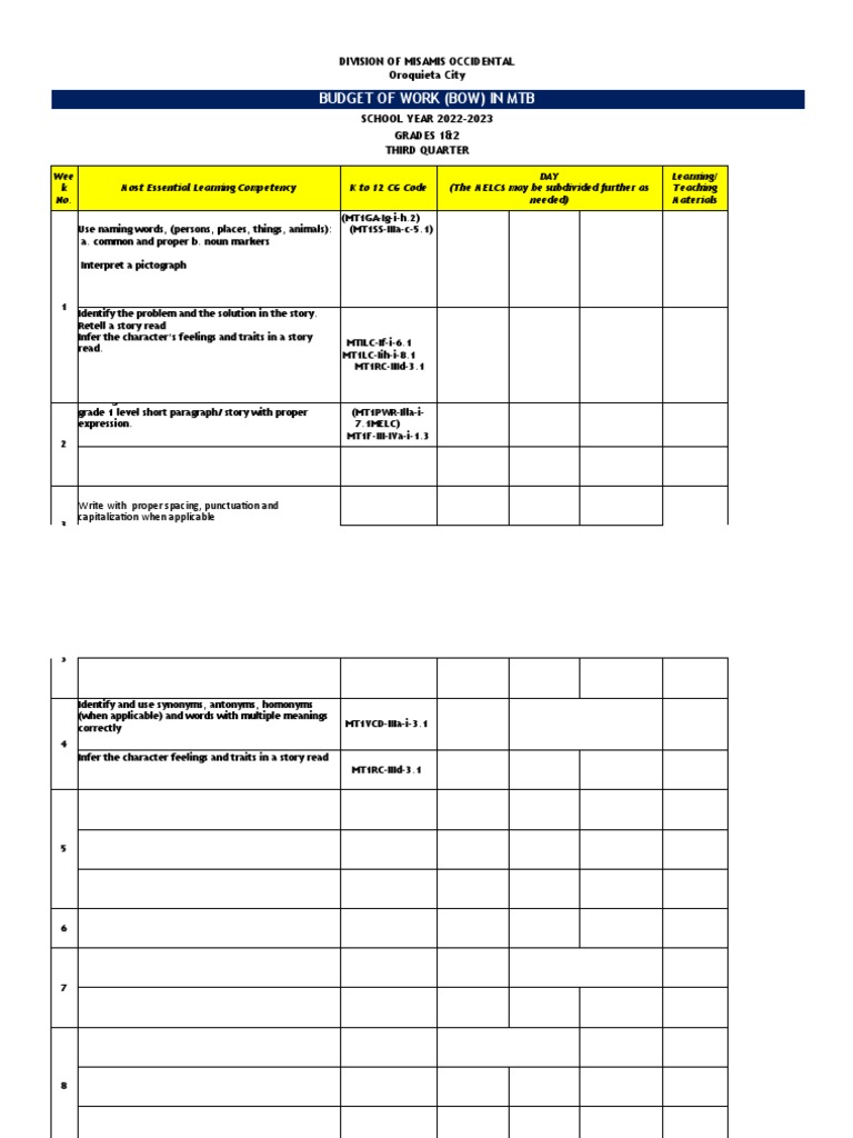 Bow-Q3-Grade-1 - MTB | PDF