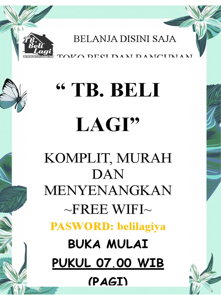 Pamflet Jam Buka | PDF