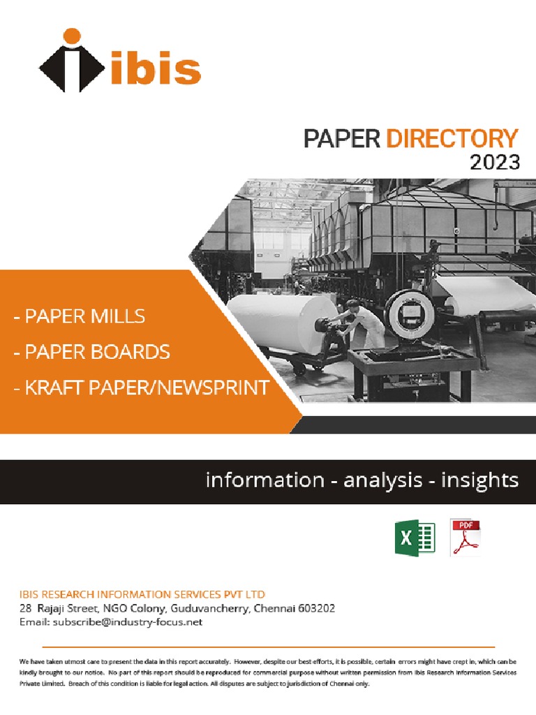 Ibis-Paper-Directory 2023 | PDF | Paper | Coal