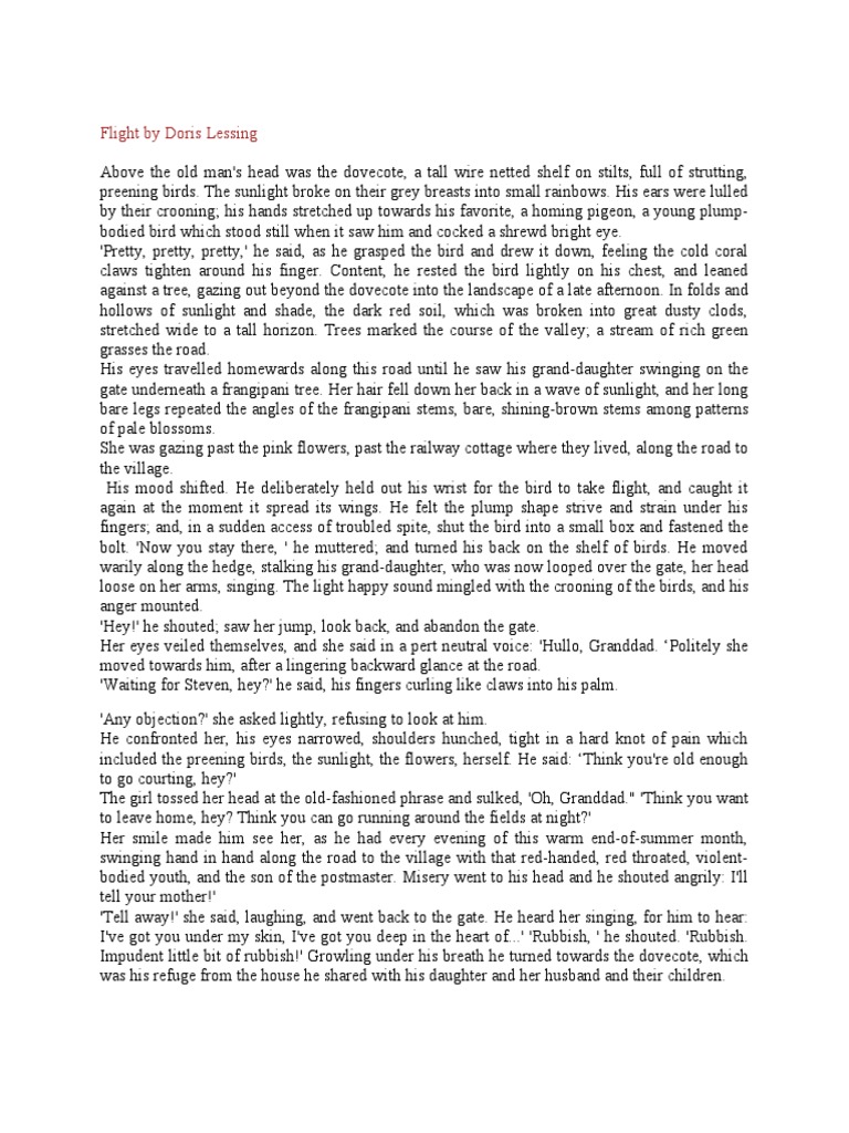 Flight by Doris Lessing | PDF