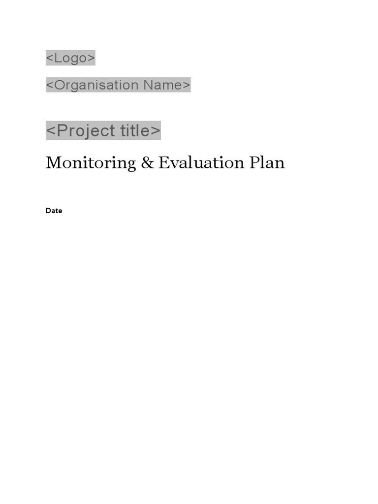 Monitoring and Evaluation ME Plan | PDF | Evaluation | Data