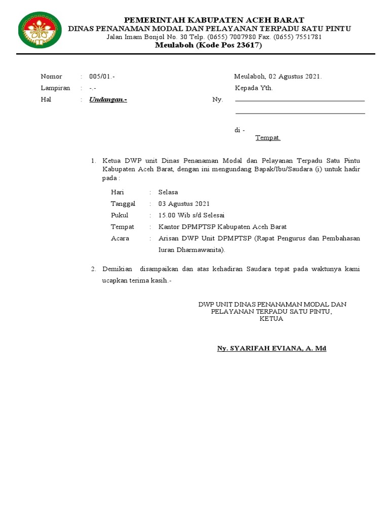 SURAT DHARMA WANITA | PDF