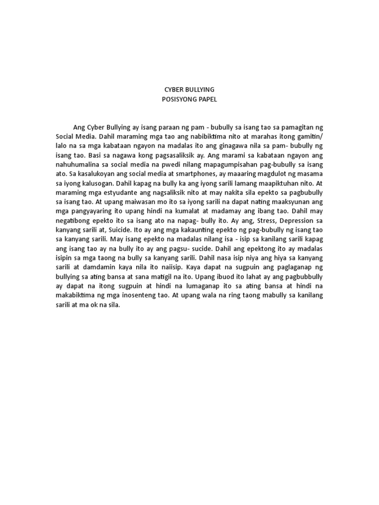 Cyber Bullying-Wps Office | PDF