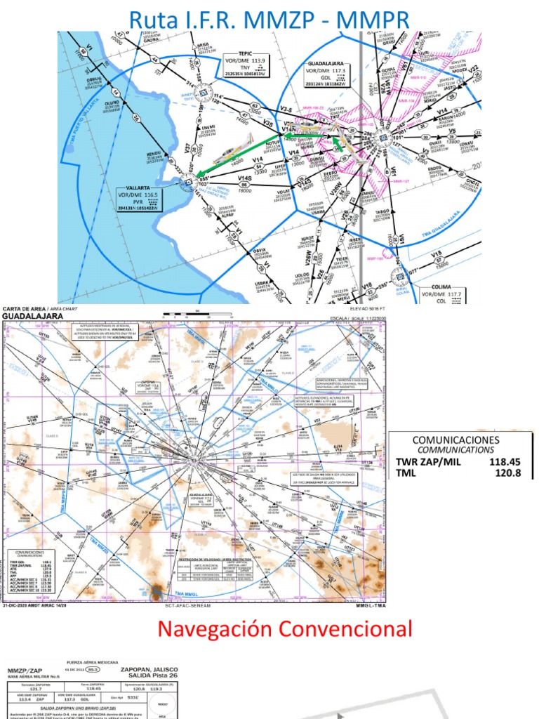 Ruta Ifr MMZP - MMPR | PDF | Reglas de vuelo por instrumentos | Aeronáutica
