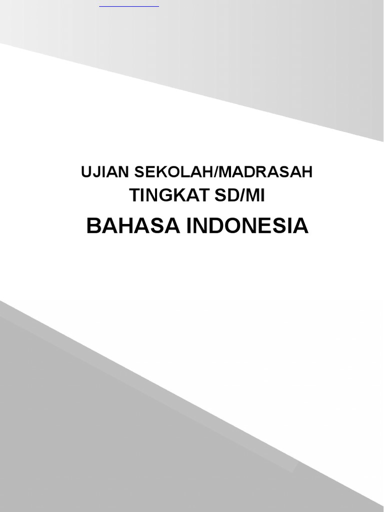 TRYOUT Bindo Kls 6 | PDF