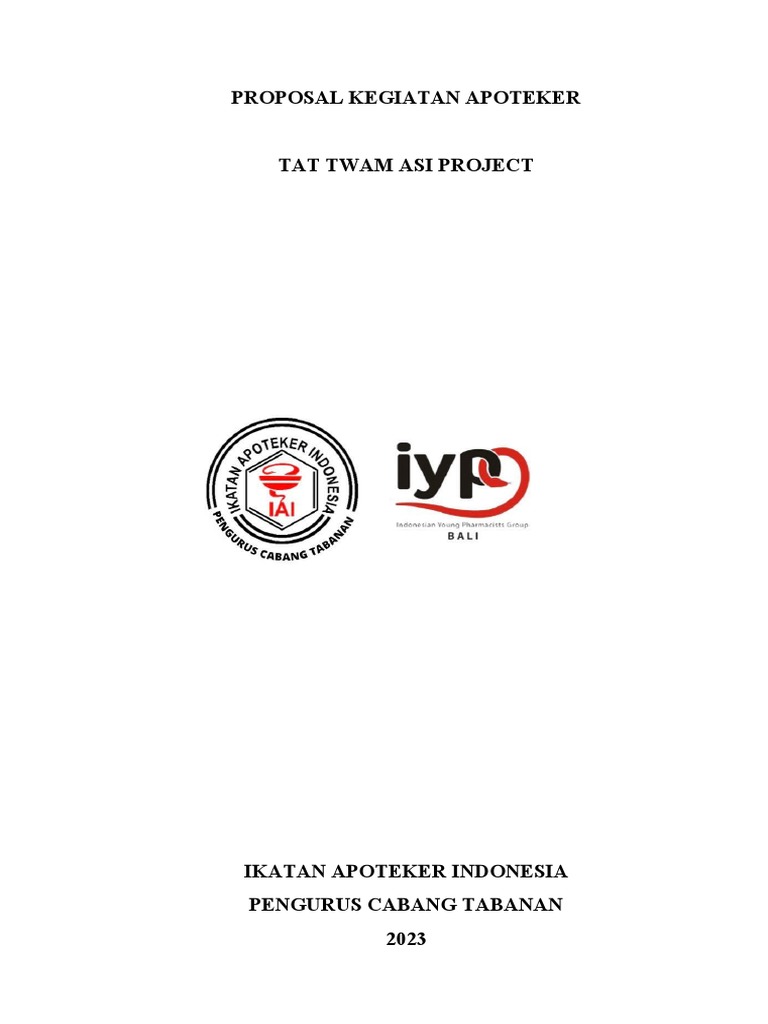 Proposal Tat Twam Asi Project Iai Tabanan (2004) | PDF