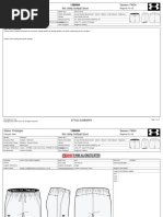 Garment Specification Sheet Template | PDF