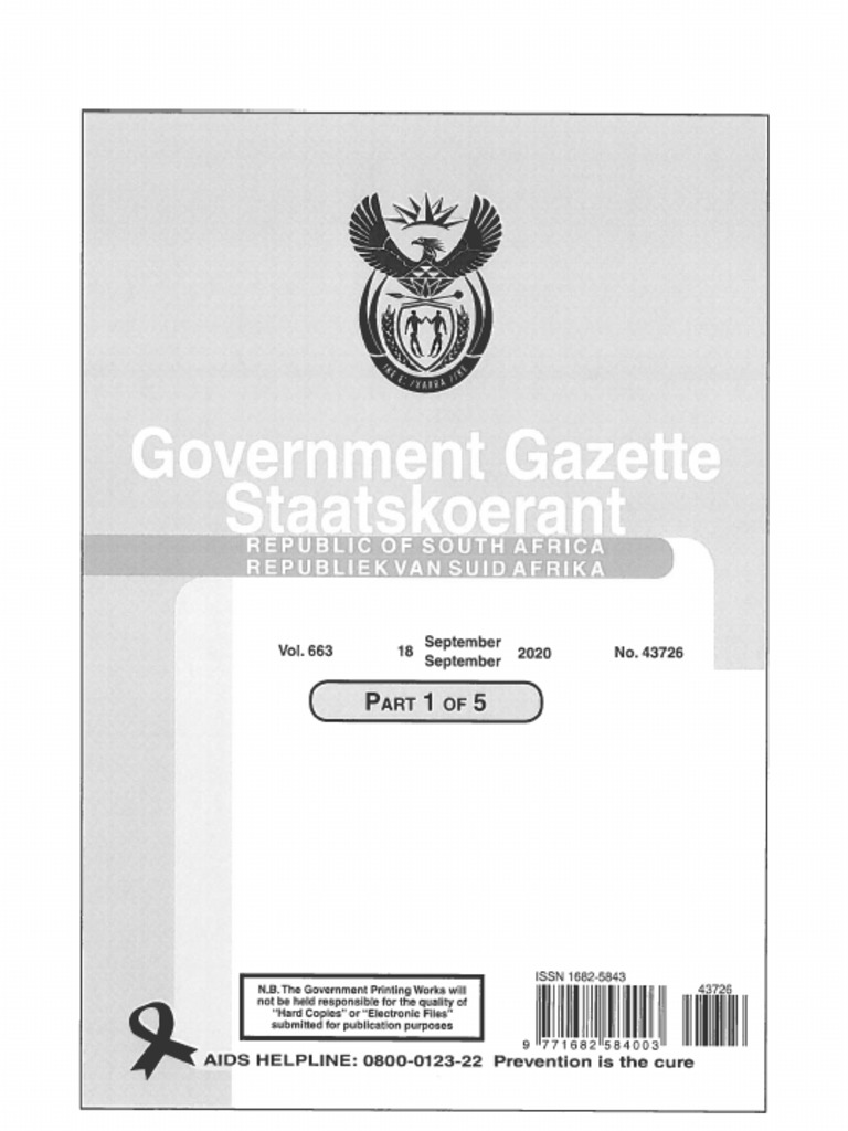 Government Gazette Notice 43726 Best Practice Assessment Scheme 18 ...