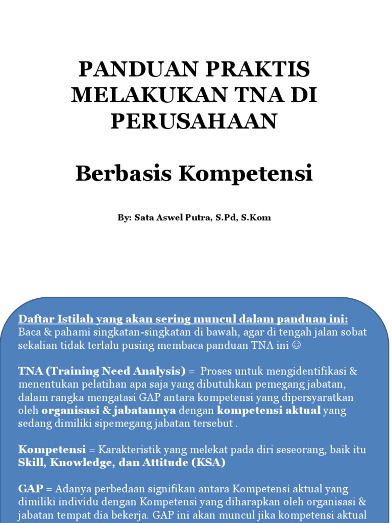 1-Panduan Praktis Melakukan Tna | PDF