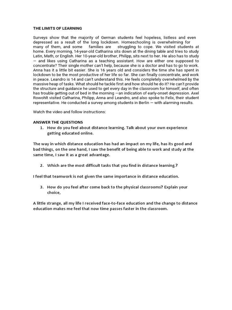 The Limits of Learning | PDF | Distance Education | Cognitive Science