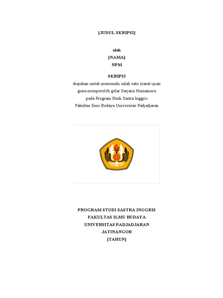Skripsi Sastra Inggris Unpad 2023 | PDF