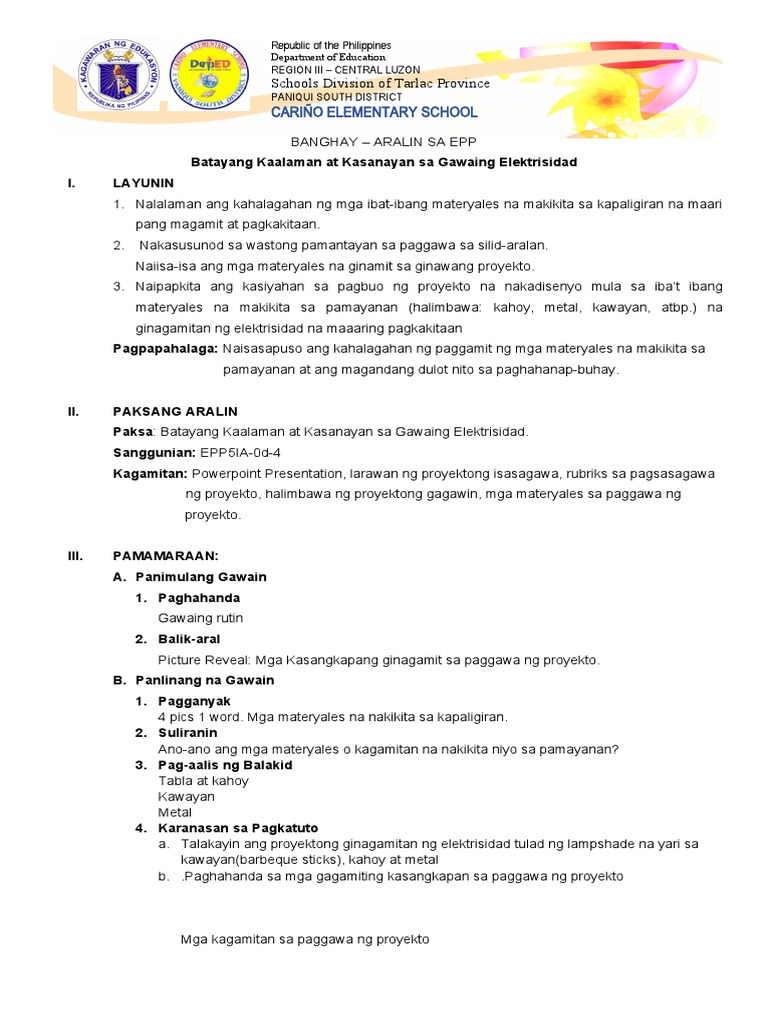 Cot - DLP - Epp 5 | PDF