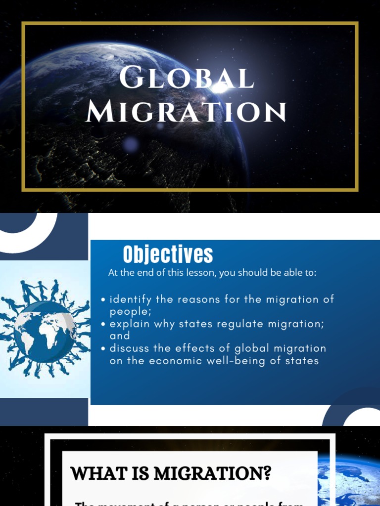 Lesson 9-Global Migration | PDF | Immigration | Human Migration