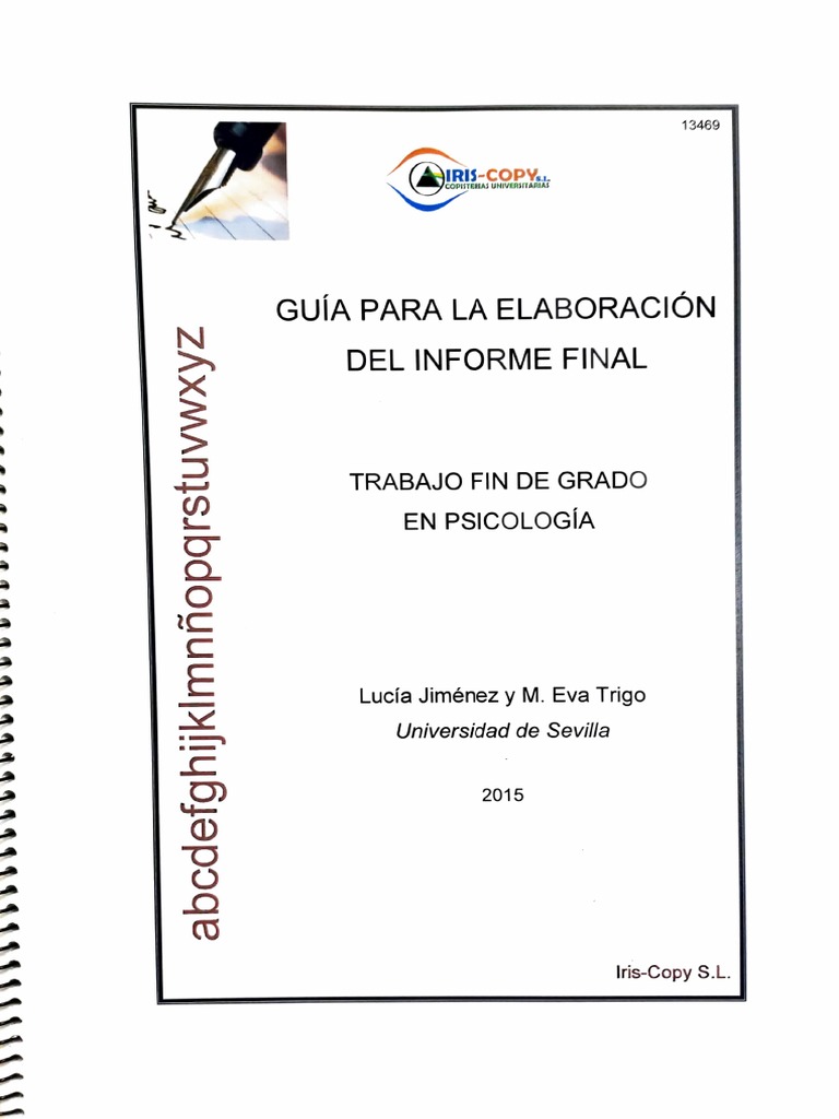Guia TFG 1 | PDF | Sicología | Bases de datos