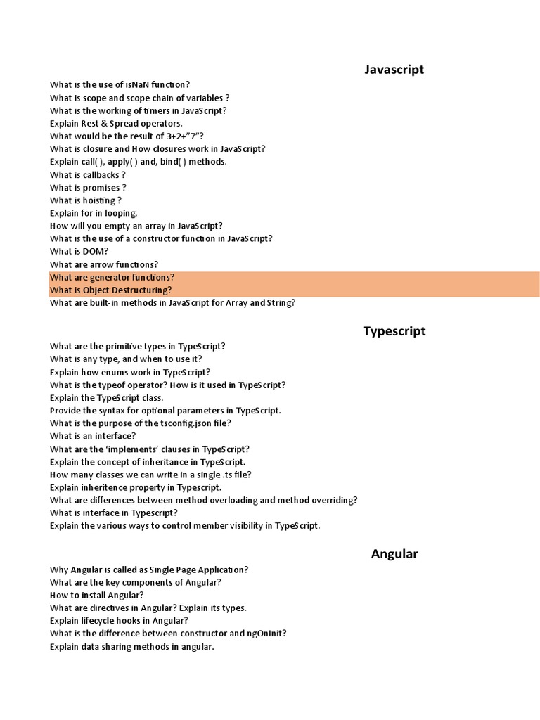 Fe Interview Questions Pdf Java Script Method Computer Programming