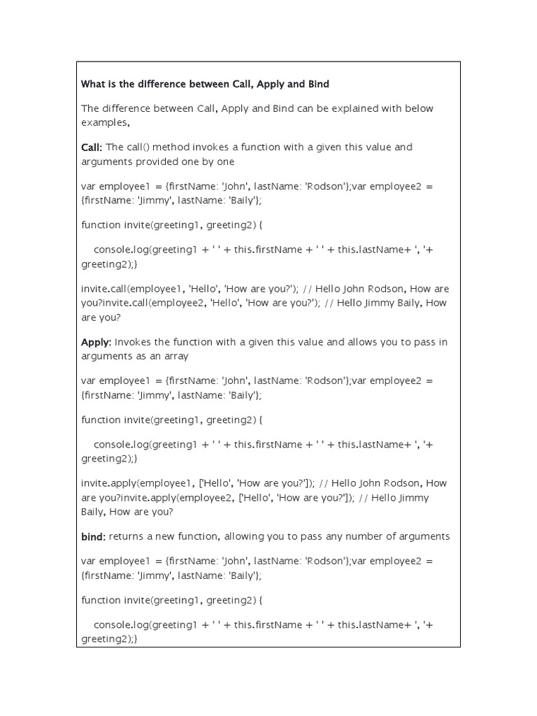 Interview Ques | PDF | Scope (Computer Science) | Java Script