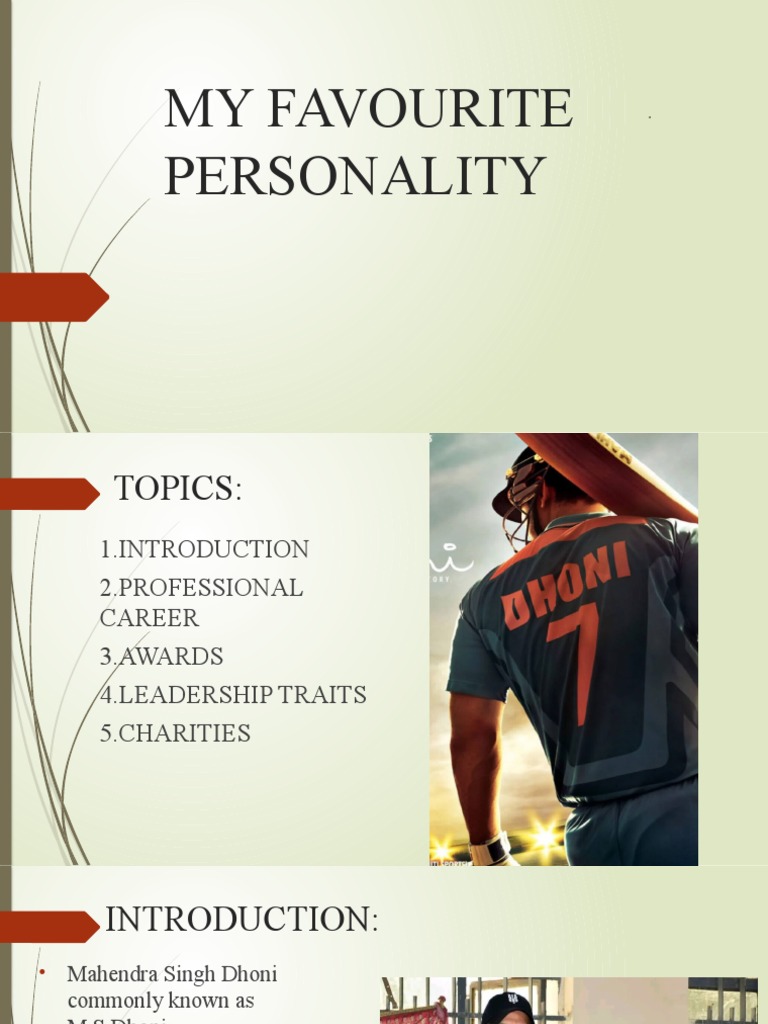 My Favourite Personality | PDF