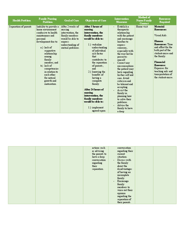 Family NCP | PDF | Nursing | Social Programs