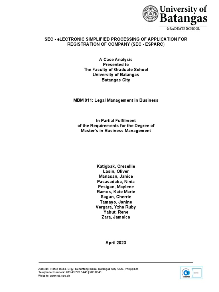 Philippine Online Corp Registration Analysis | PDF | U.S. Securities ...
