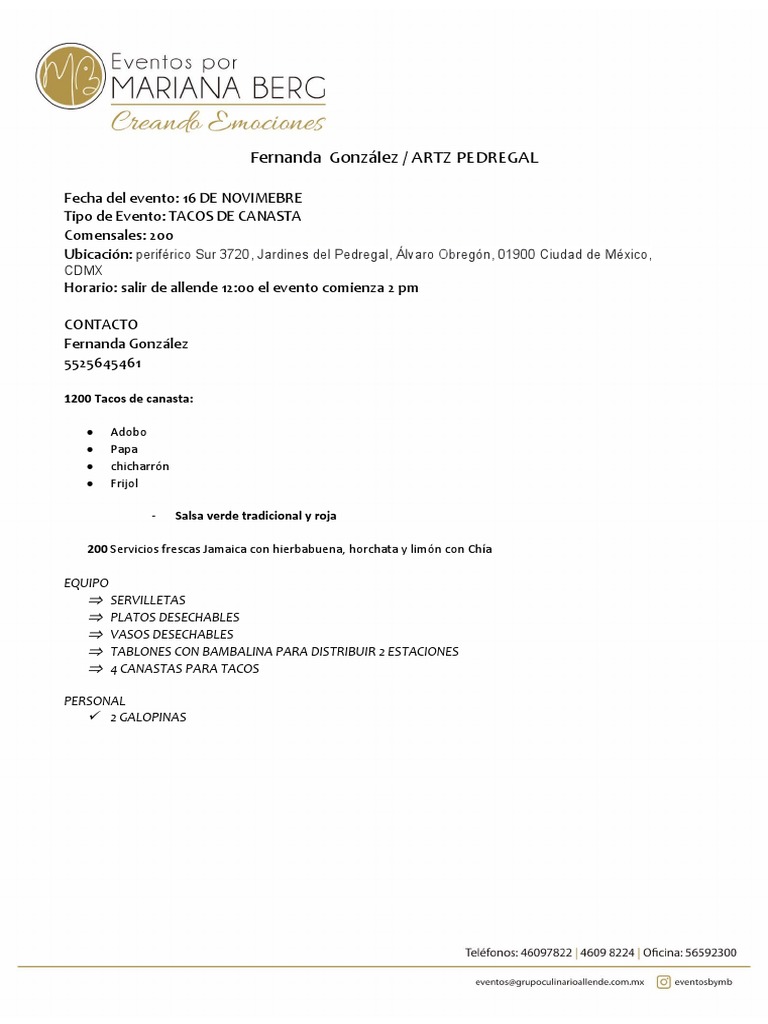 Hoja de Trabajo Fernanda Gonzalez Artz Pedregal | PDF | Cocina, comidas y vino | Ficciones de ...