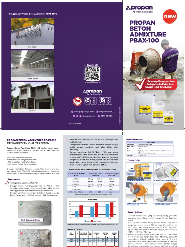 Brosur Propan Beton Supermix Bs 100 CVT Compressed | PDF