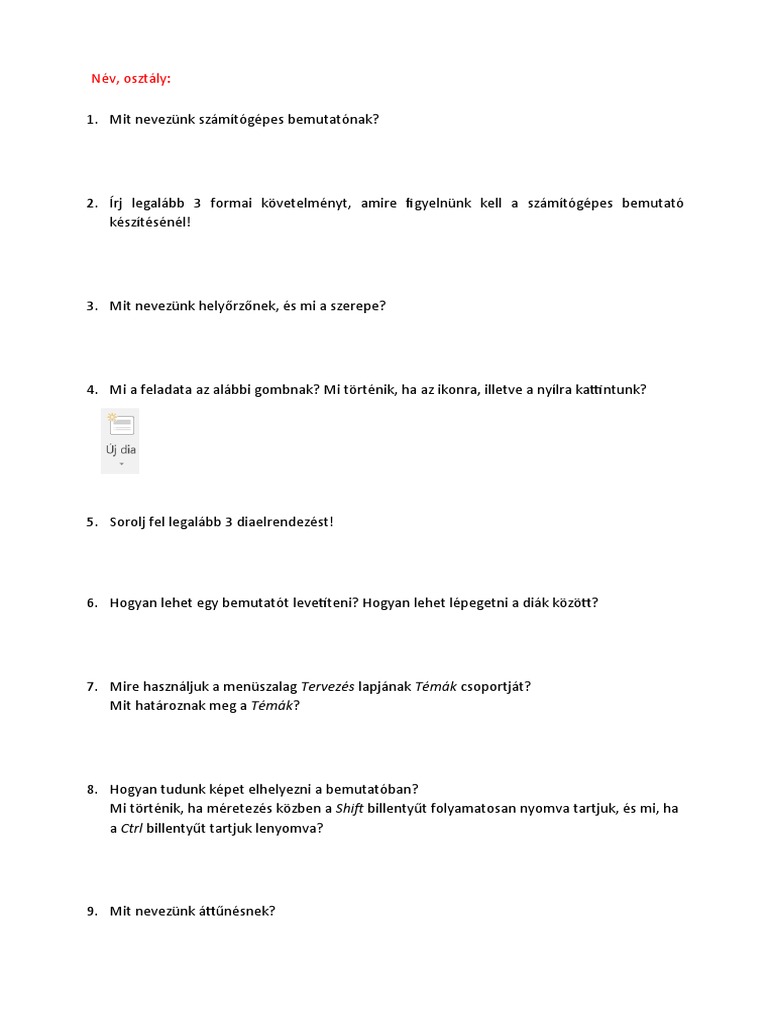 6 Oszt-Bemutatókészítés-Dolgozat Klik036281001#214712#tanulo#18504877#103913093 | PDF