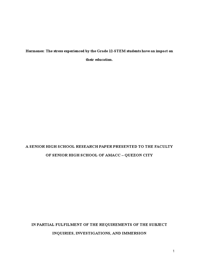 Research 12-Stem | PDF