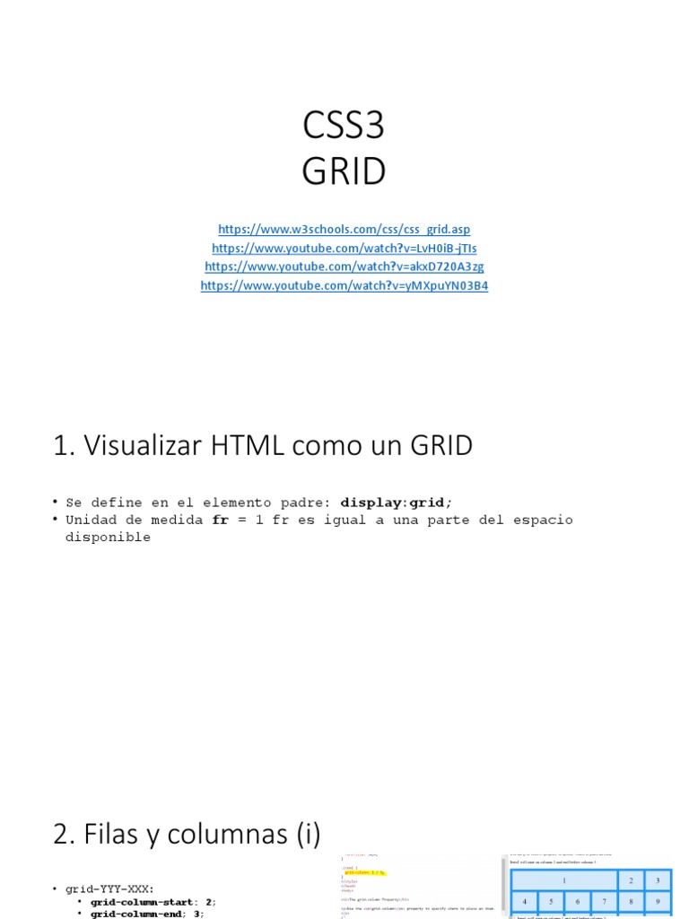 Presentación 4 - Css3-GRID | PDF | Informática