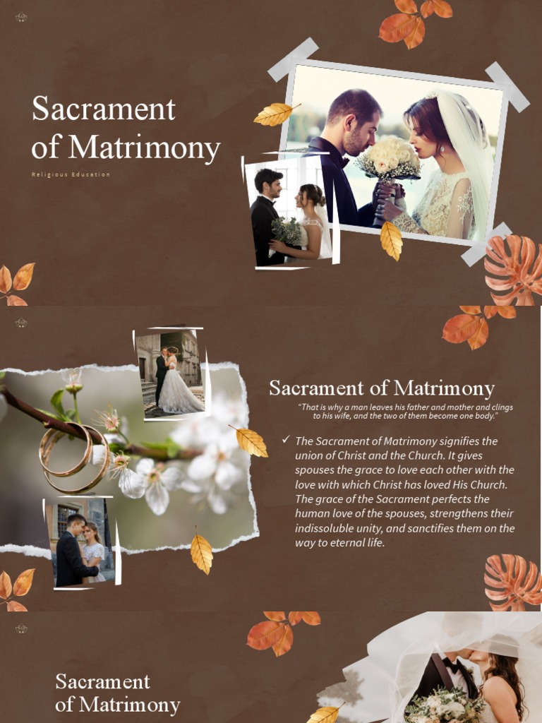 Sacrament of Matrimony | PDF | Marriage | Sacraments