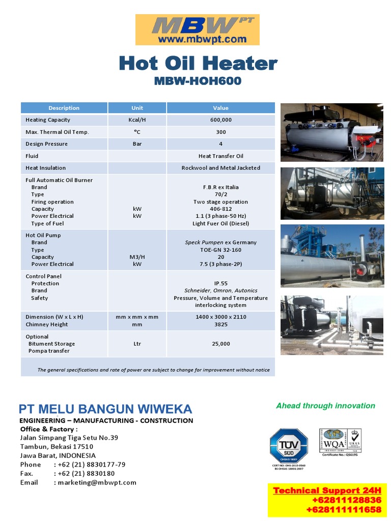 HOT OIL HEATAER - OLI HEATER | PDF | Heat Transfer | Transport Phenomena
