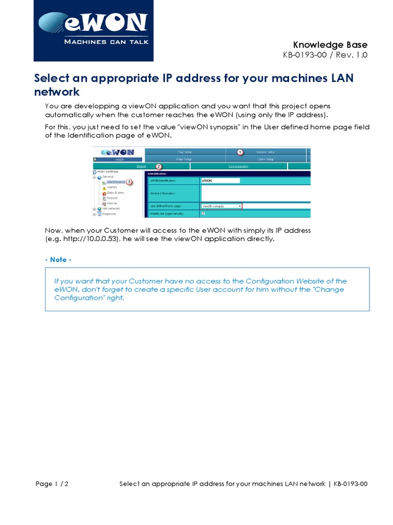 KB 0193 00 en Set Viewon Application As Default Webpage | PDF ...