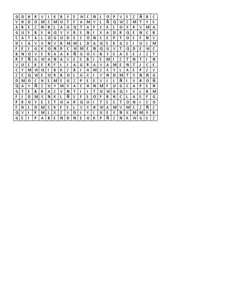 Sopa de Letras Conceptos 2023-1 | PDF