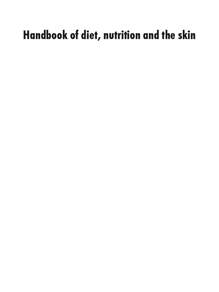 (Human Health Handbooks 2) Victor R. Preedy (Eds.) - Handbook of Diet ...