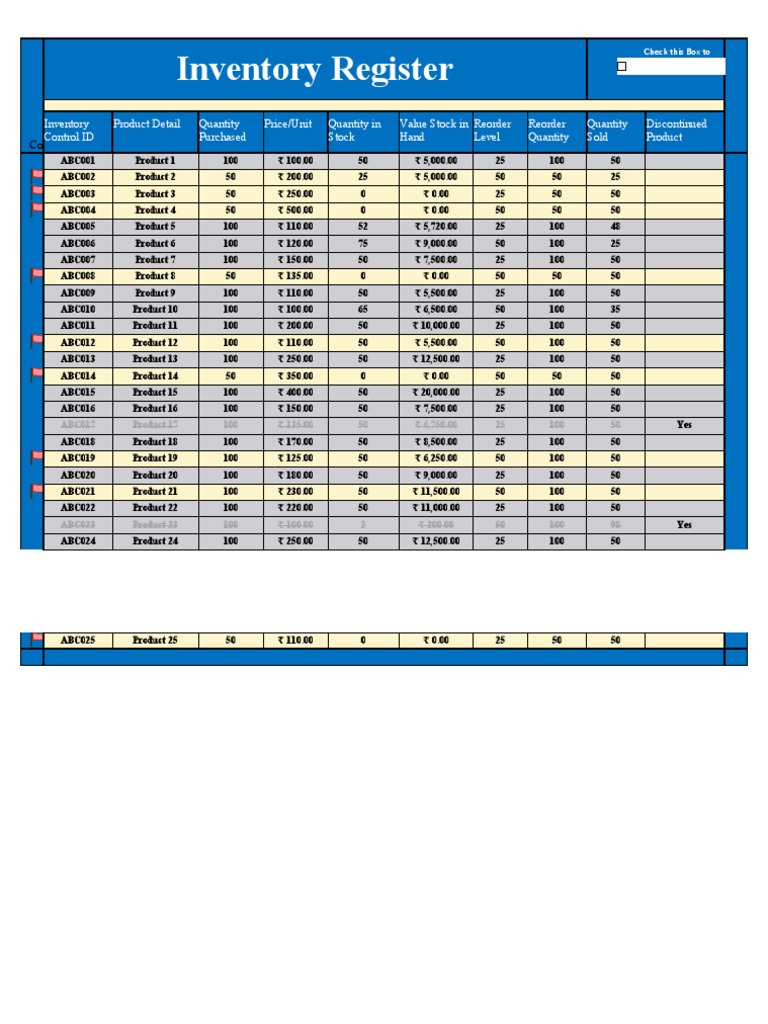 Stock Inventory Management Template | PDF | Inventory | Business