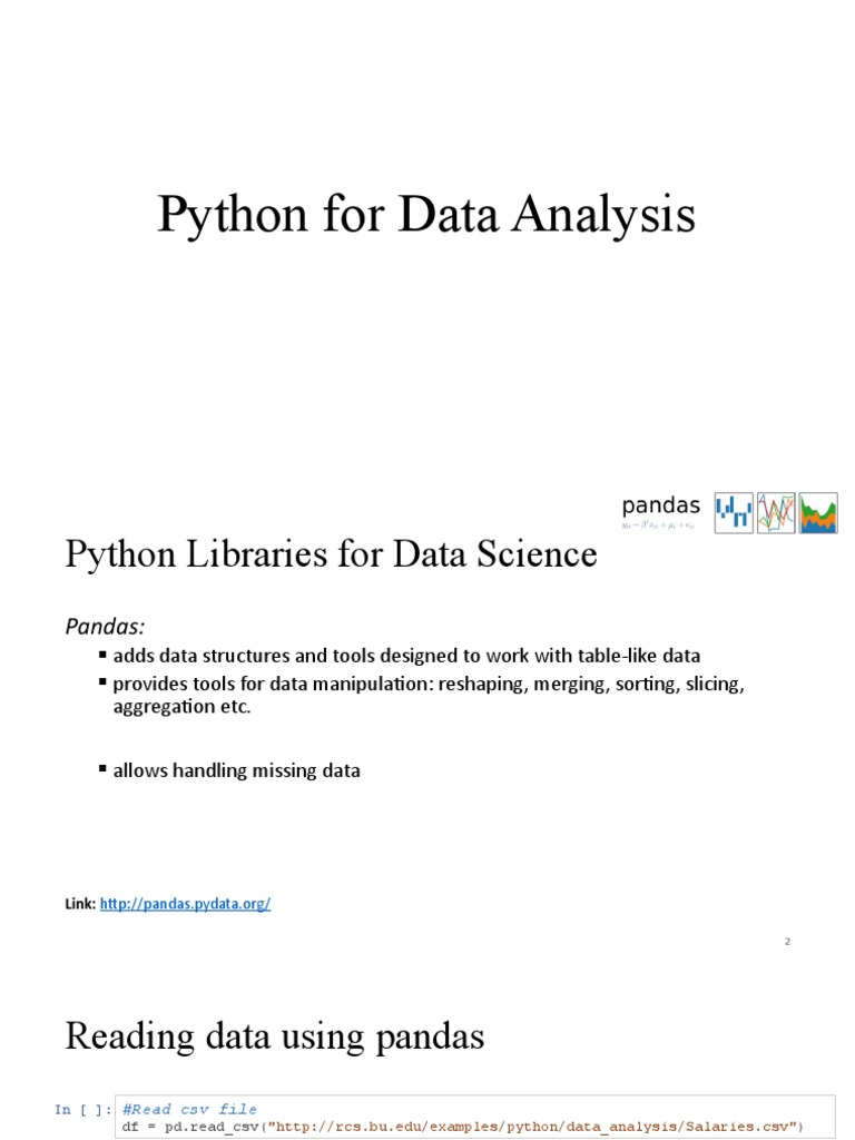 Python-for-Data-Analysis (Pandas | PDF | Mean | Median