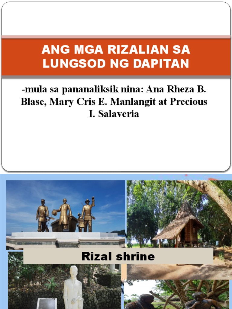Ang Mga Rizalian Sa Lungsod NG Dapitan | PDF
