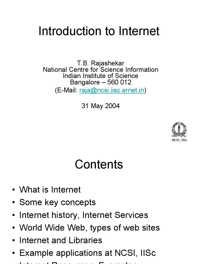 Introduction To Internet | PDF