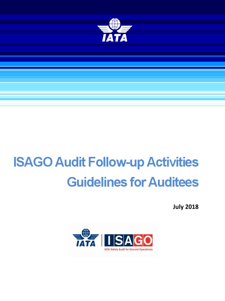 ISAGO Audit Follow-Up Activities (July2018) | PDF | Audit | Auditor's ...
