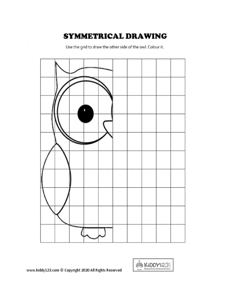 Art Symmetry Drawing Owl | PDF