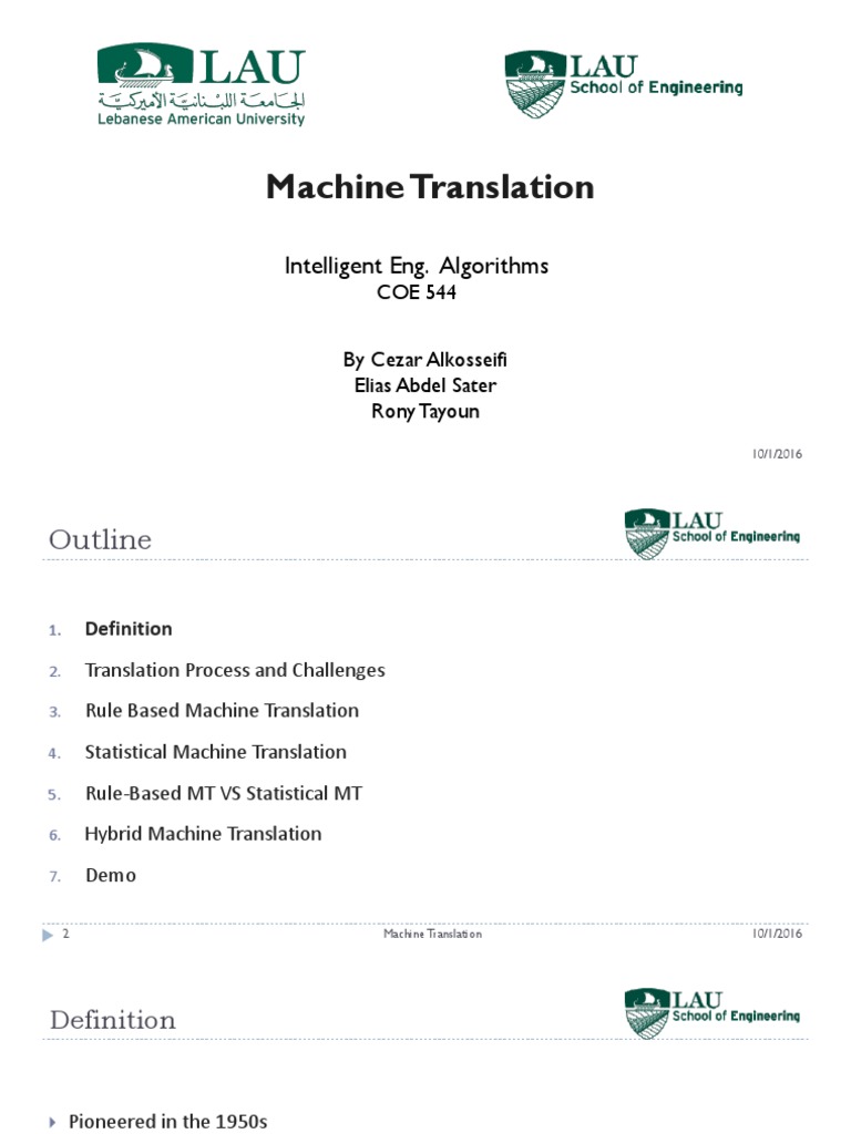 Machine Translation | PDF | Translations | Parsing