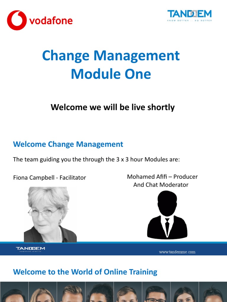 Change Management Module One V 2 | PDF | Business