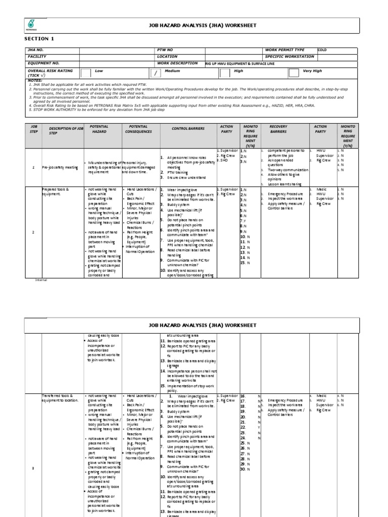 Jha Rig Up Hwu Equipment & Surface Line N-U and N-D Bop | PDF ...