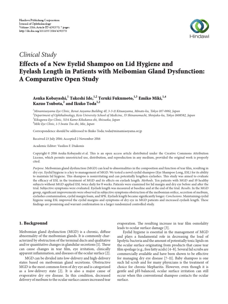 Eyelid Hygiene | PDF | Ophthalmology | Medical Specialties