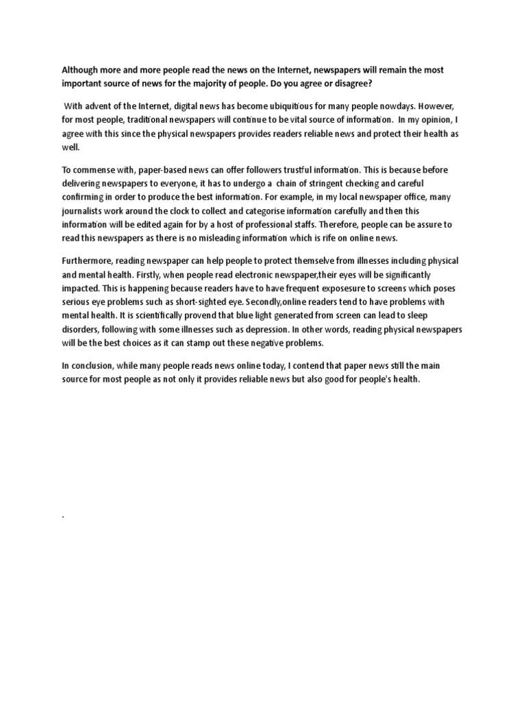 Traditional Newspapers | PDF
