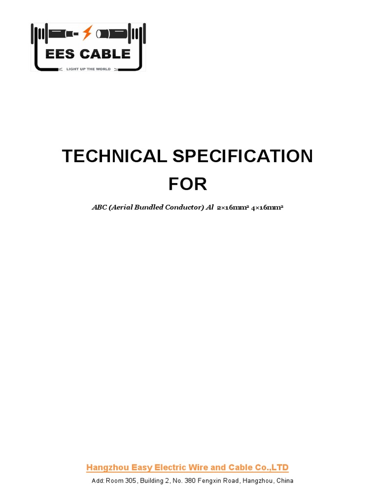 NFC 1kv ABC 2&4c16 Ees Cable | PDF | Electrical Wiring | Wire
