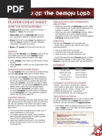 Shadow of The Demon Lord Cheat Sheet by DannyLeeGrimes | PDF | Role ...