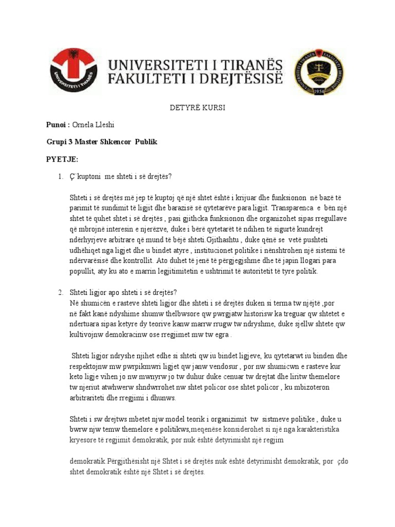 Shteti I Se Drejtes | PDF