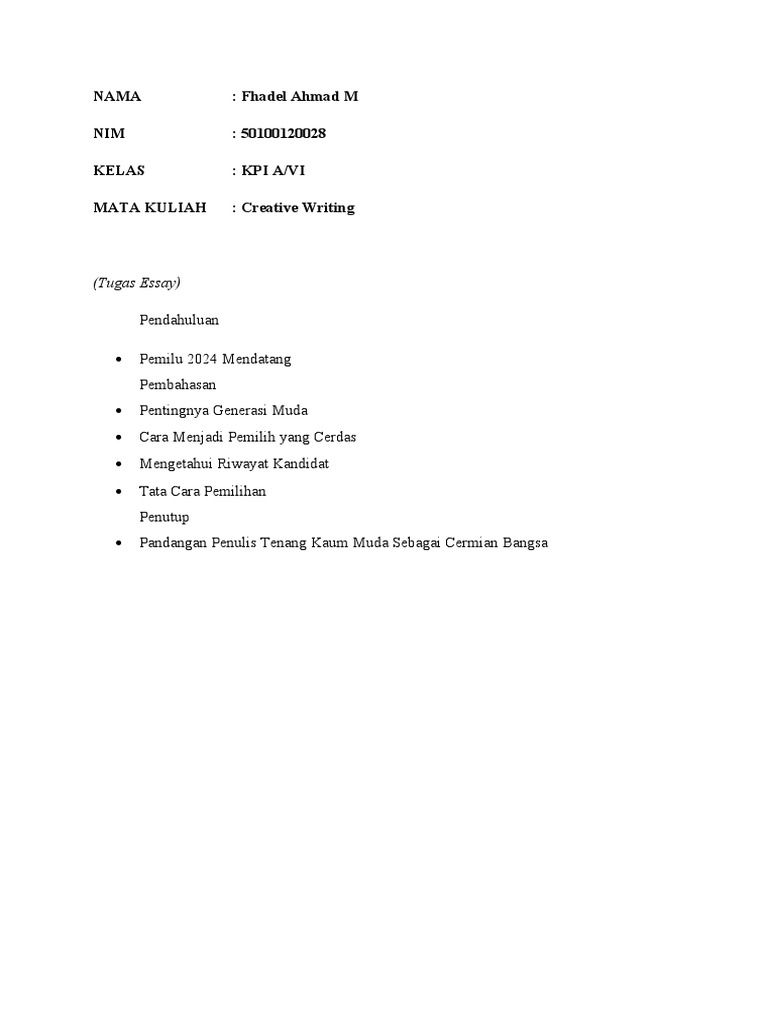 Contoh essay | PDF